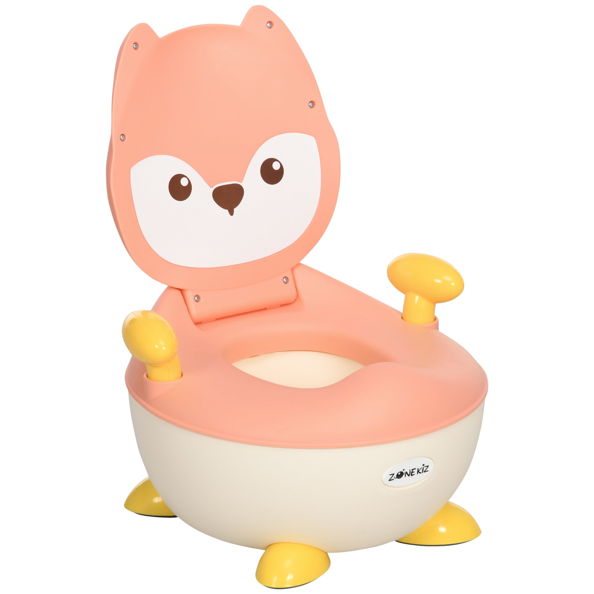 Toilette enfant avec dossier et design renard, baignoire et accoudoirs ...