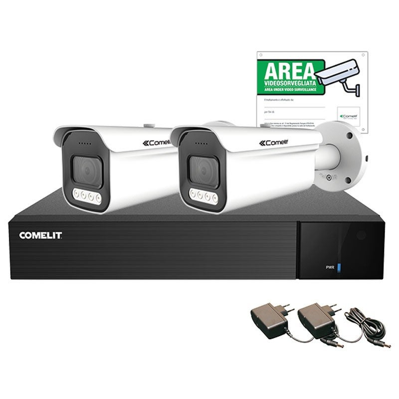 Comelit AHD IP67 kit de vidéosurveillance caméra bullet 2,7-13,5 mm 5 ...