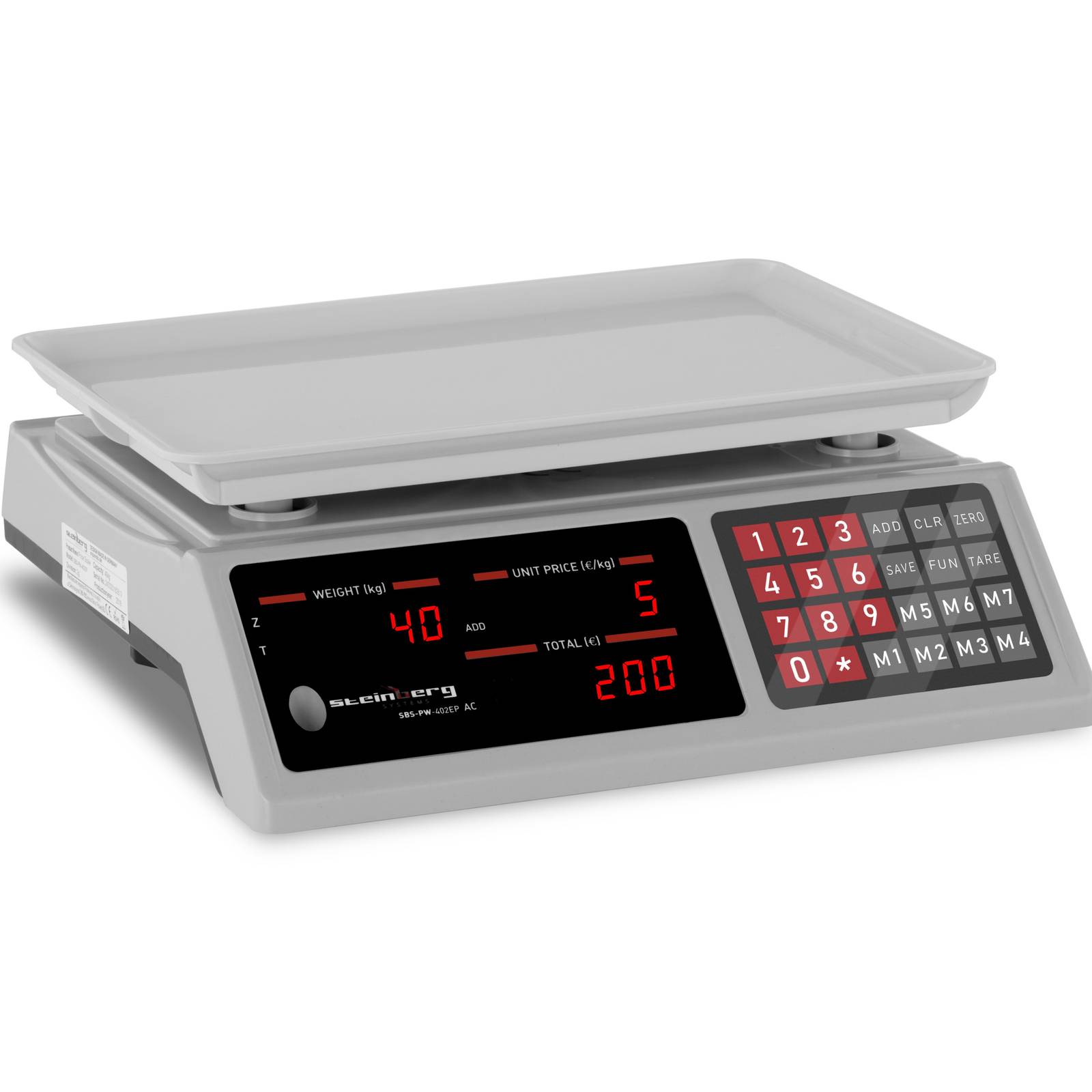 Balanza de control - 40 kg / 2 g - 33,7 x 23,1 cm - 6 LED | Leroy Merlin