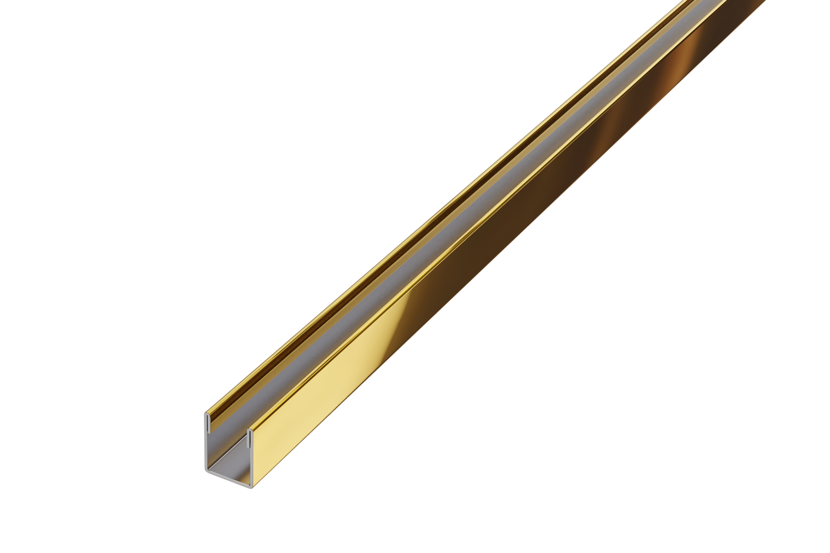 Profilé inox LM pour montage verre de douche 8-10mm épaisseur 11mm x ...