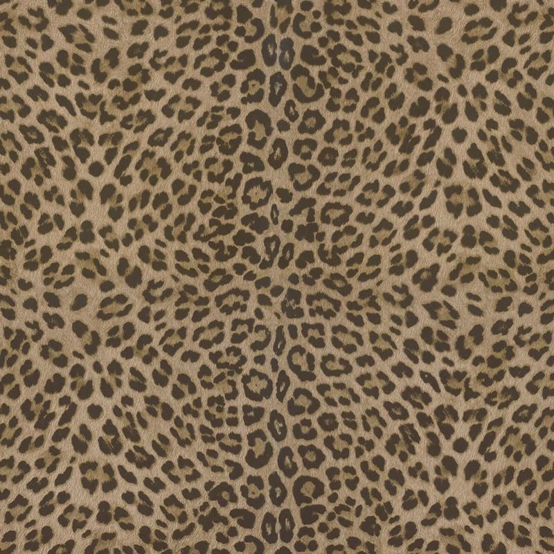Papel pintado piel de leopardo beige - 106 cm x 10 m - Zambaiti | Leroy ...