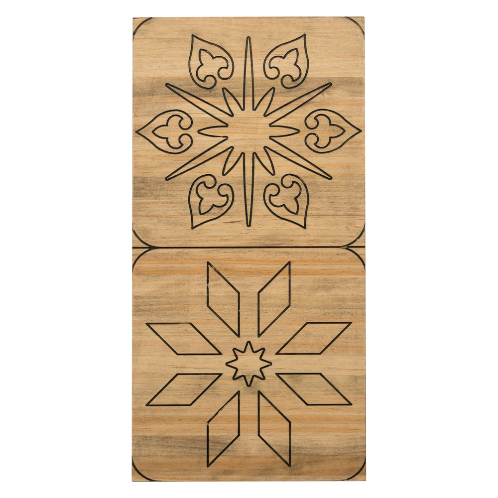 Tableau Decor en bois massif. Mosaïque 80X40 – HID2 | Leroy Merlin