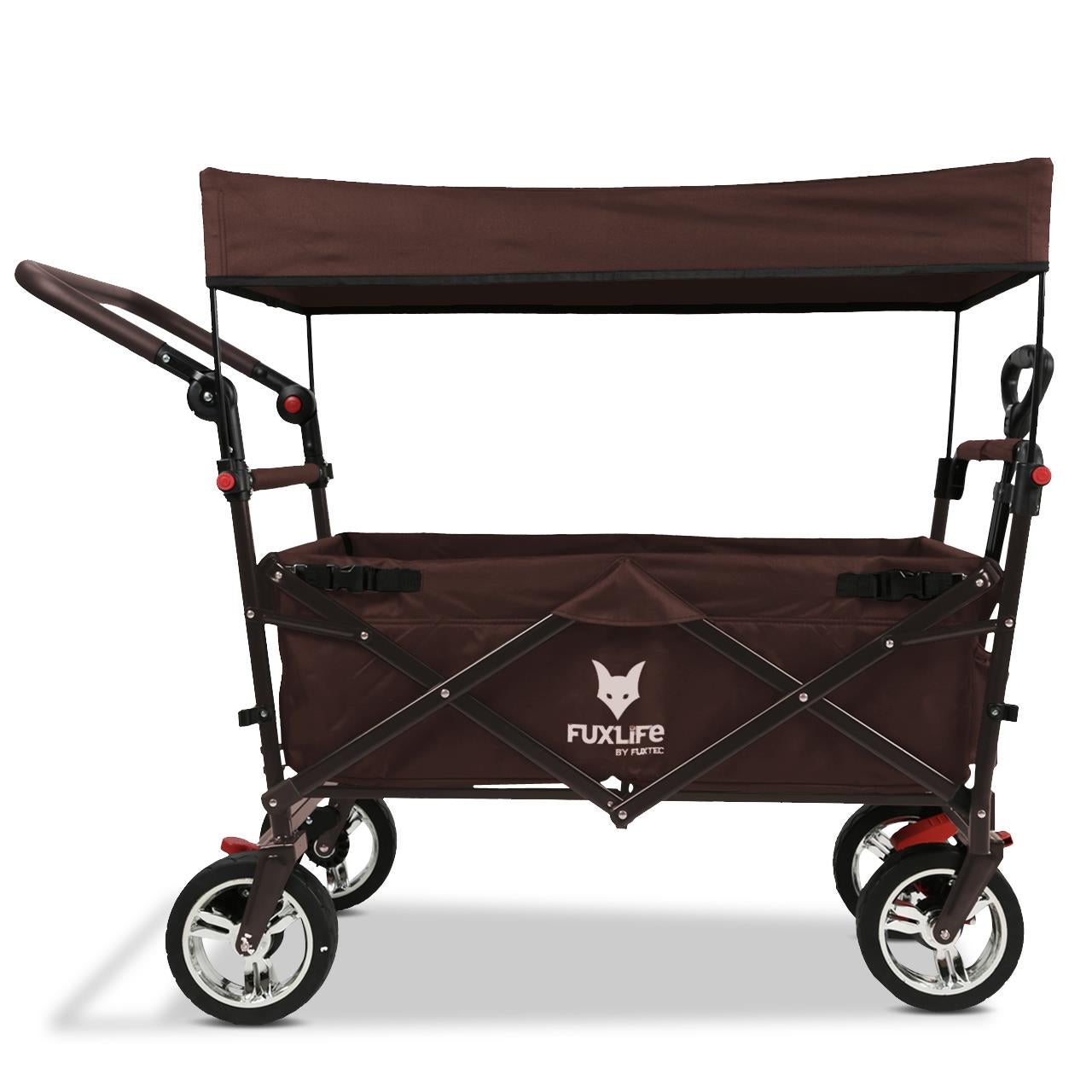 Carrello pieghevole con tettuccio 75 kg CT-700 marrone FUXLIFE | Leroy ...