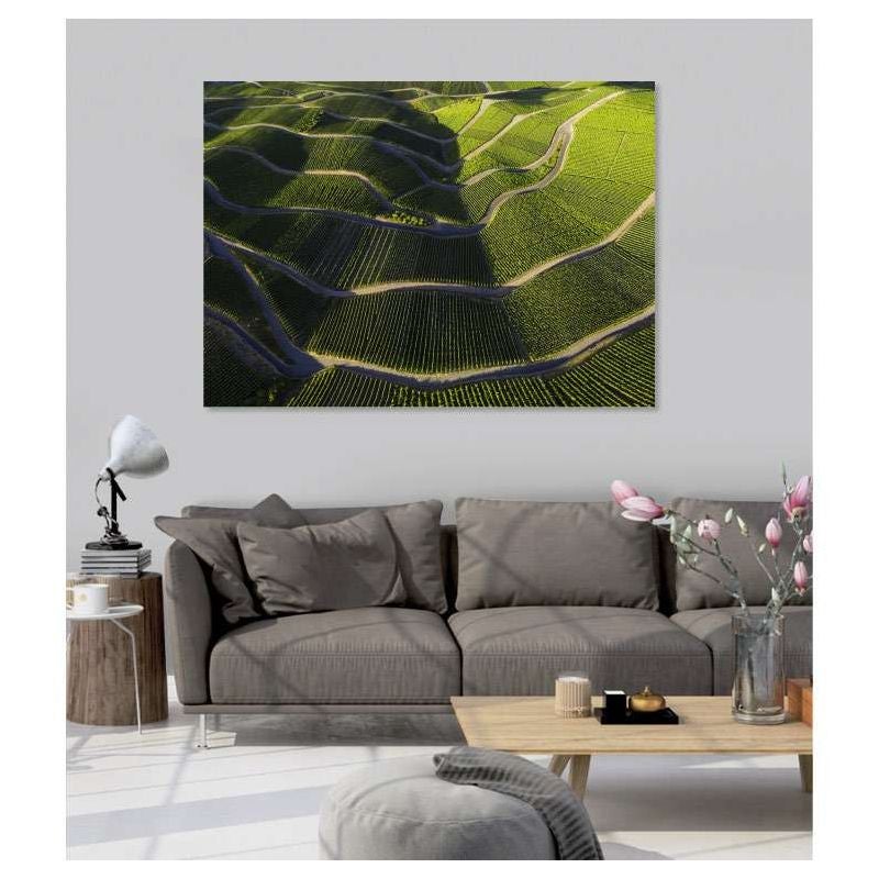 Tableau toile en kit ROUTE DES VINS DE MOSELLE 180 x 130 cm - Toile ...