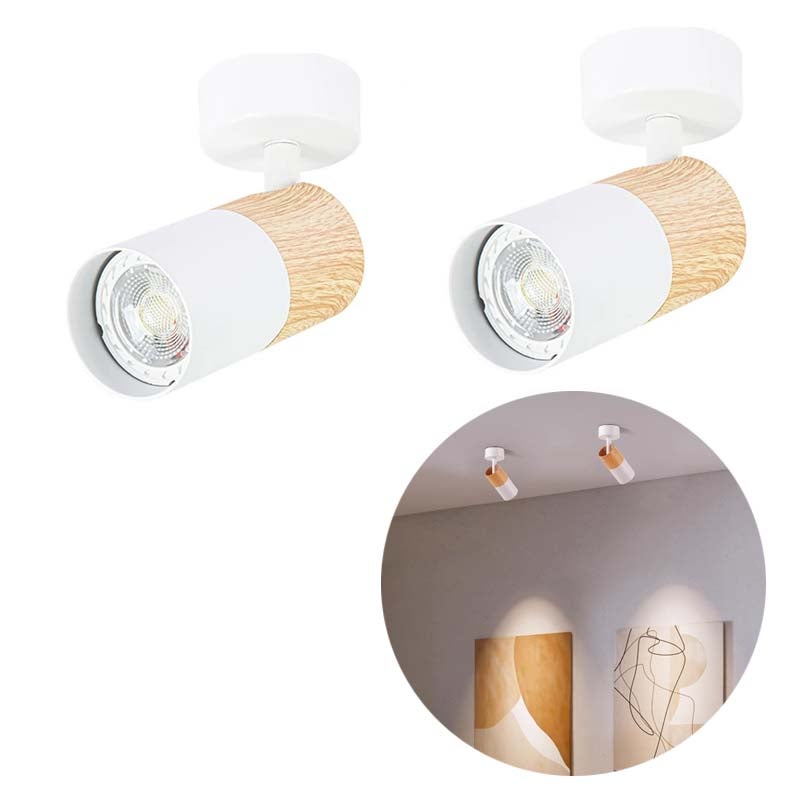 2uds focos LED modernos – ángulo ajustable, iluminación decorativa para ...