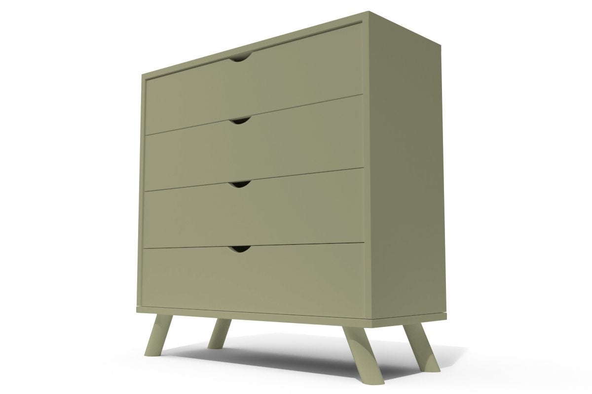 Commode Scandinave en bois massif Viking Vert | Leroy Merlin