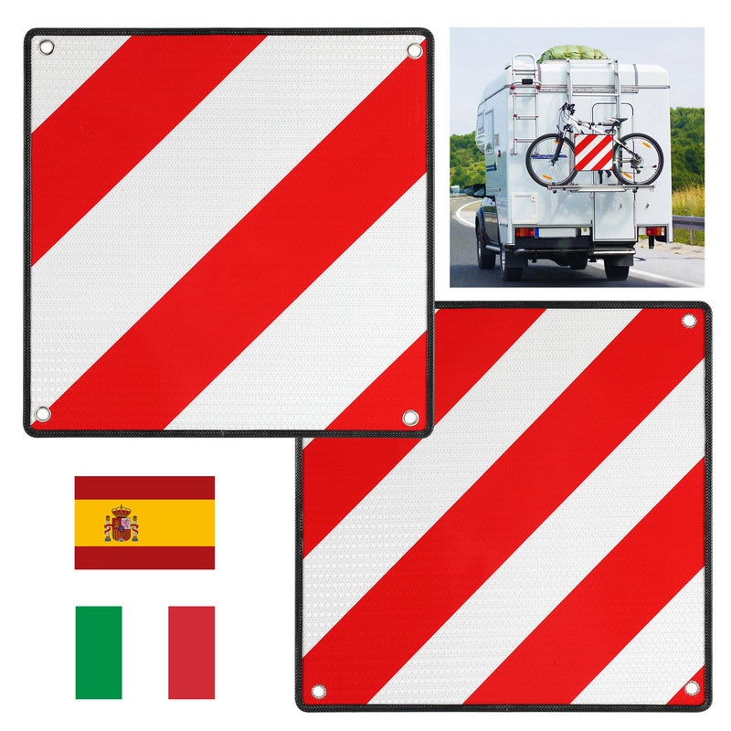 Placa de advertencia para Italia y España – Placa reflectante 500x500 ...