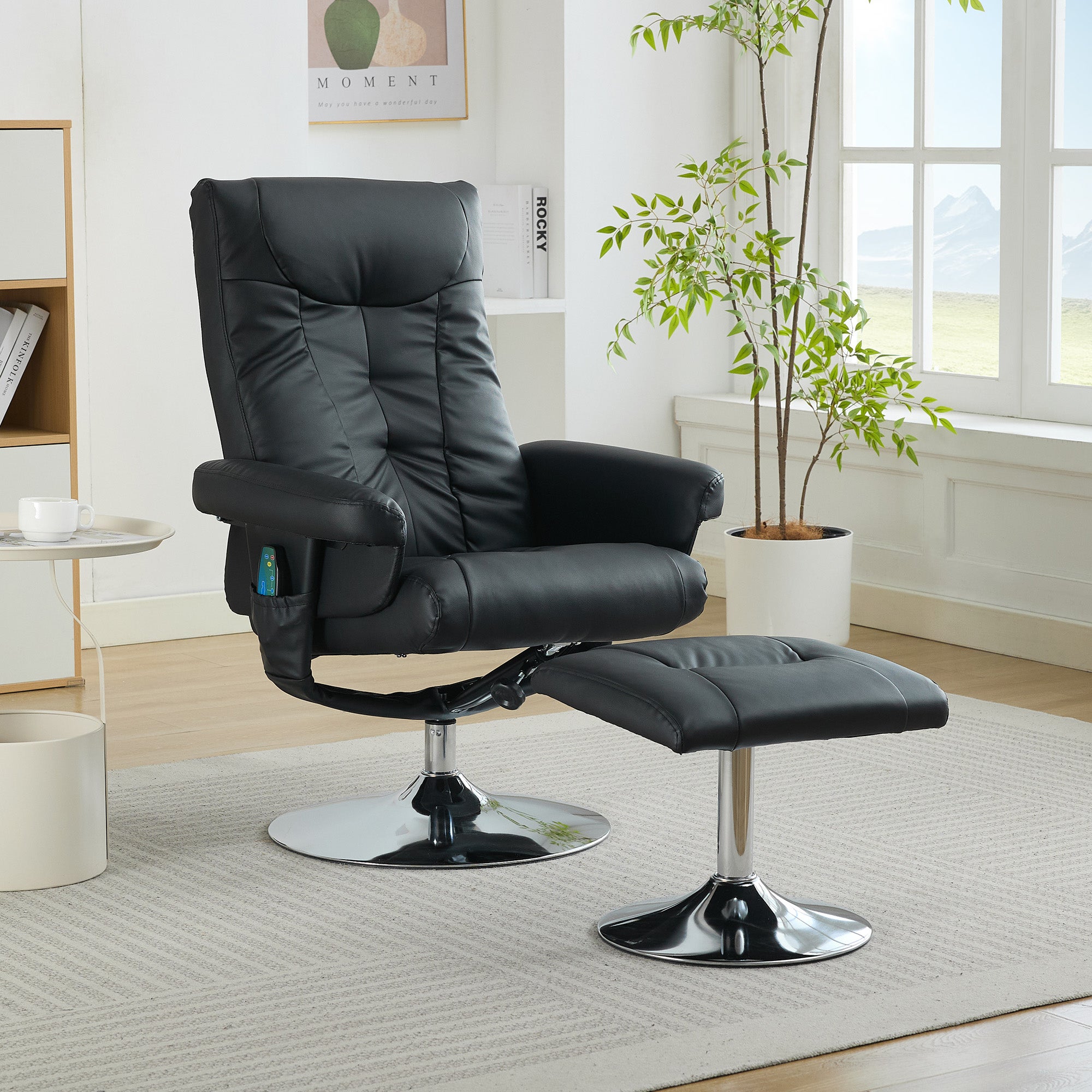 Fauteuil relax avec massage 5 points, chauffage, inclinaison 140 ...