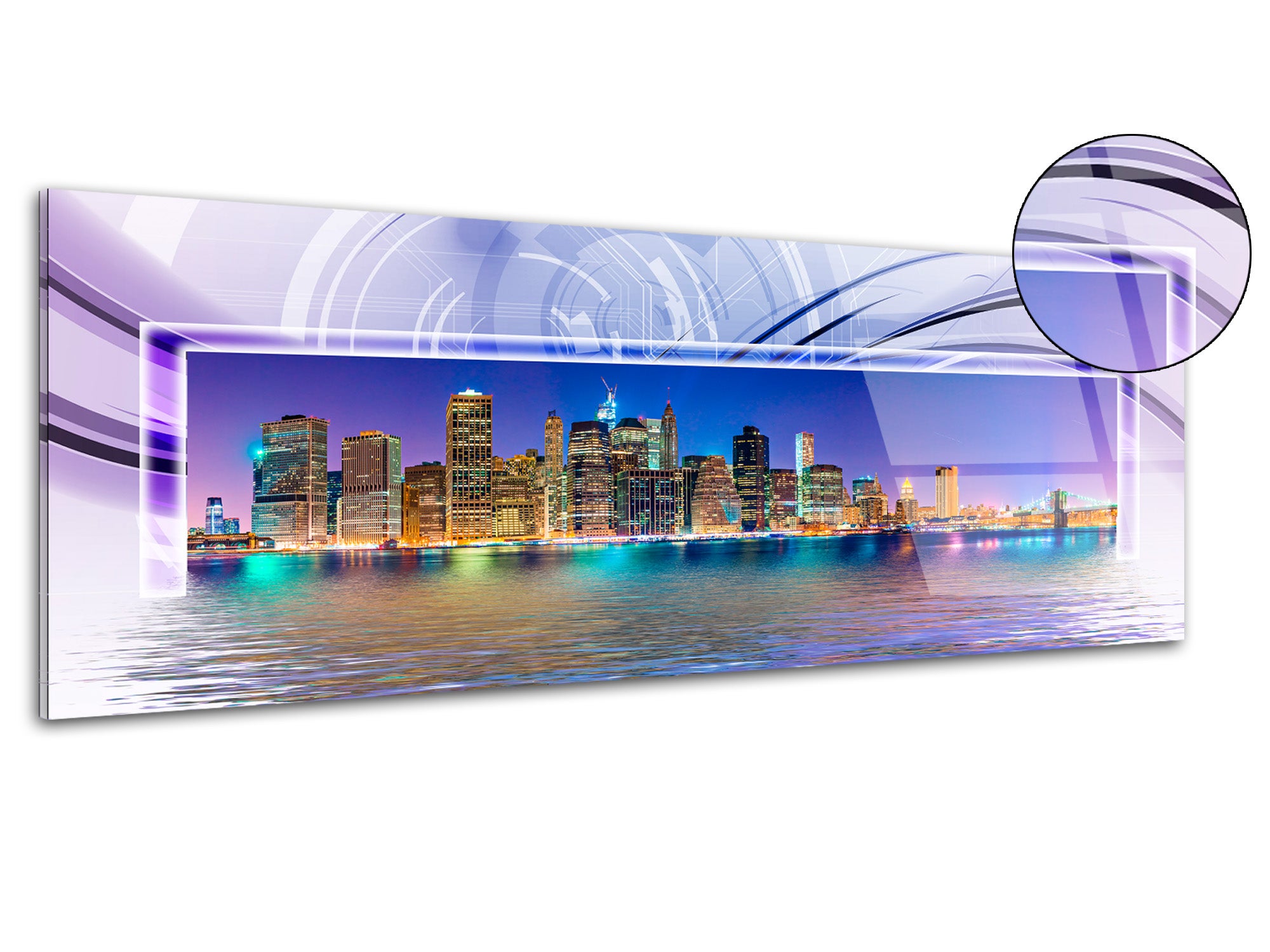 Tableau plexiglas design panoramique New York | Leroy Merlin