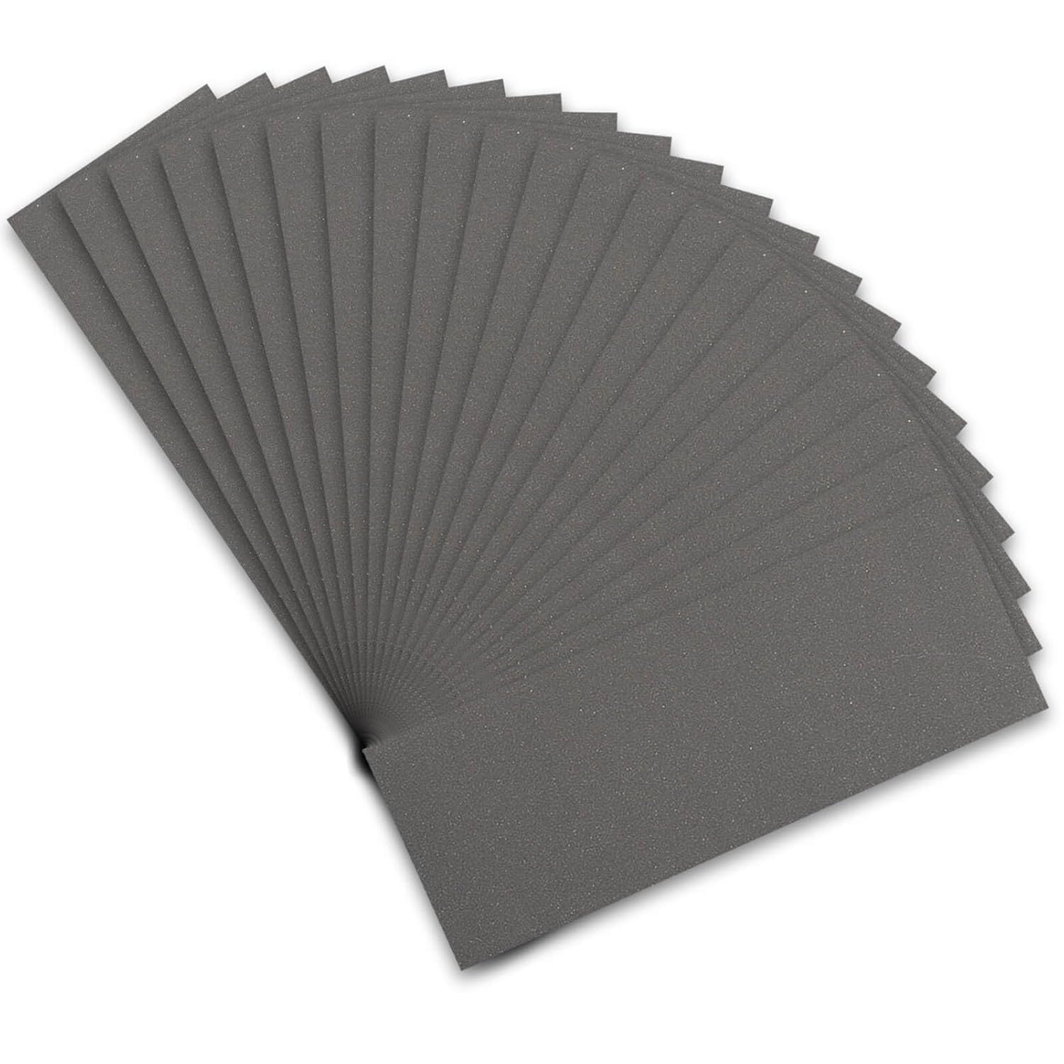 Papier abrasif grain 1200, 21 pièces 9x3,6 pouces – Pour polissage fin ...
