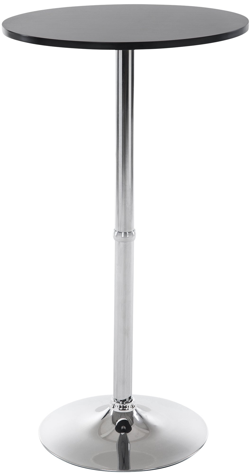 Table haute ronde Ø 60 cm Noir | Leroy Merlin