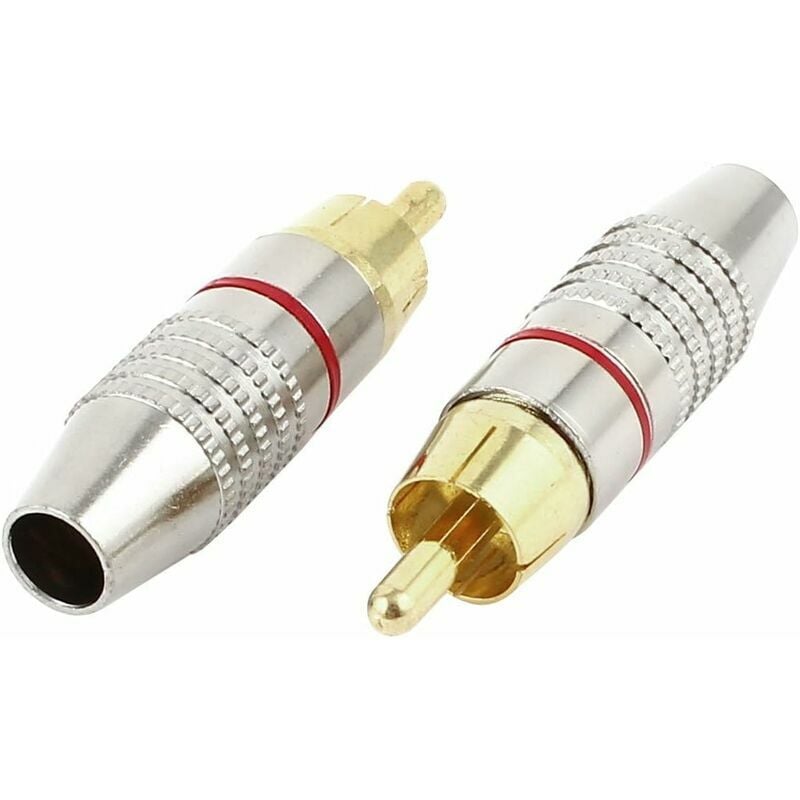 Connecteurs RCA mâles pour câble coaxial audio sans soudure | Leroy Merlin