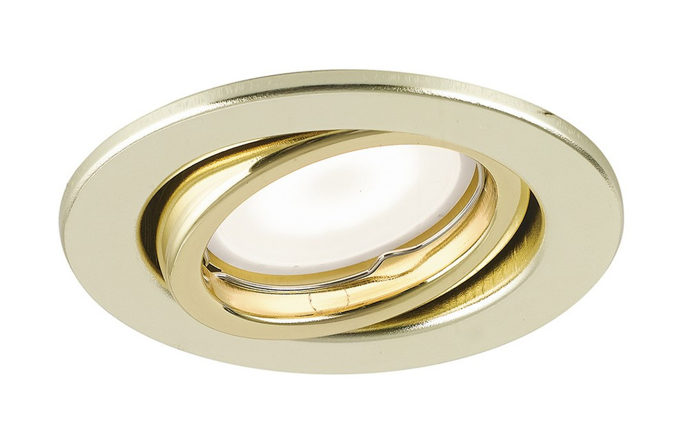 Downlight orientable MATRIX en metal dorado con bombilla LED GU ...