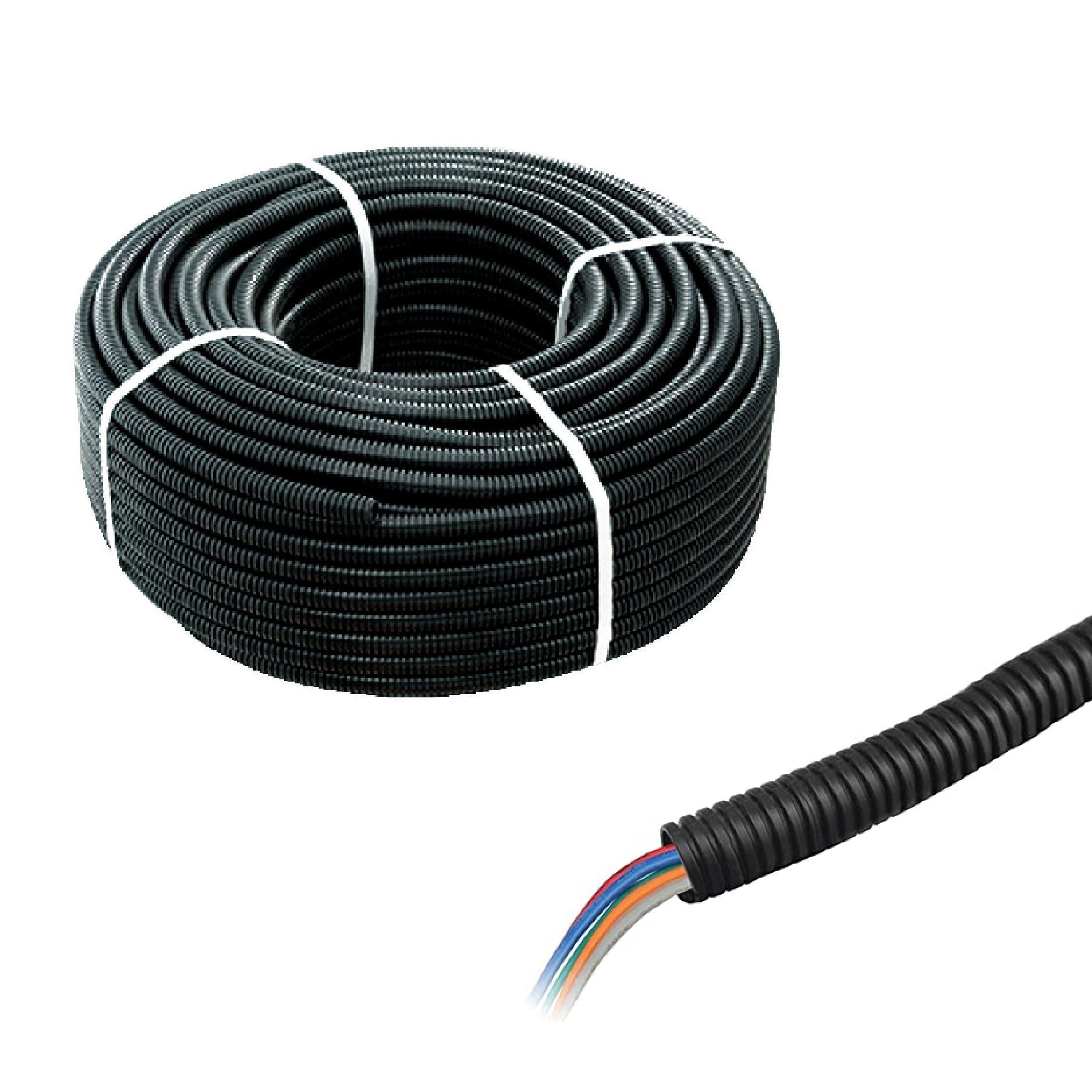 Tube corrompu pour la protection des câbles avec tir | Leroy Merlin