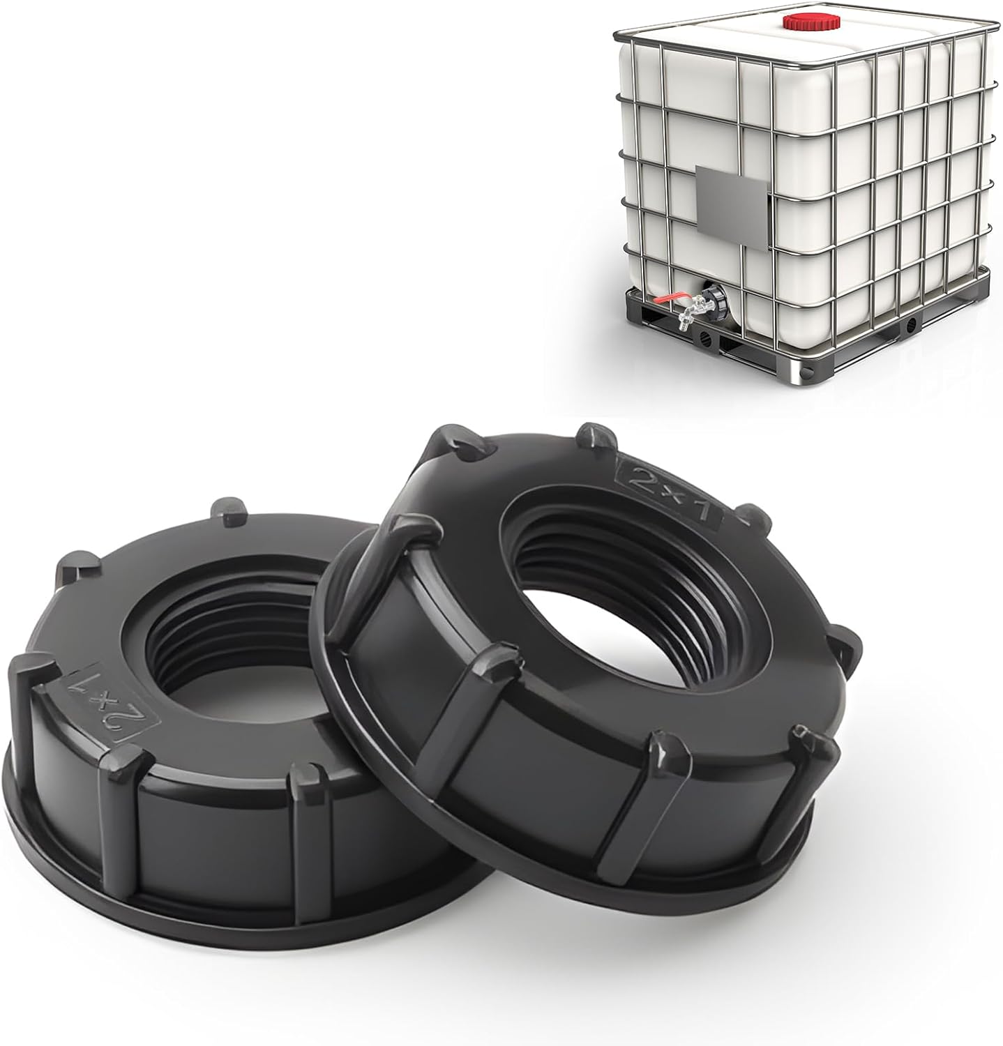 Adaptadores IBC de 2 piezas - Adaptadores IBC para tanques de 1000 ...