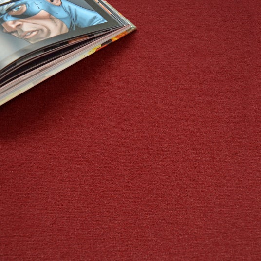 Moquette velours - Loft - Rouge - Rouleau de 4m x 10m | Leroy Merlin