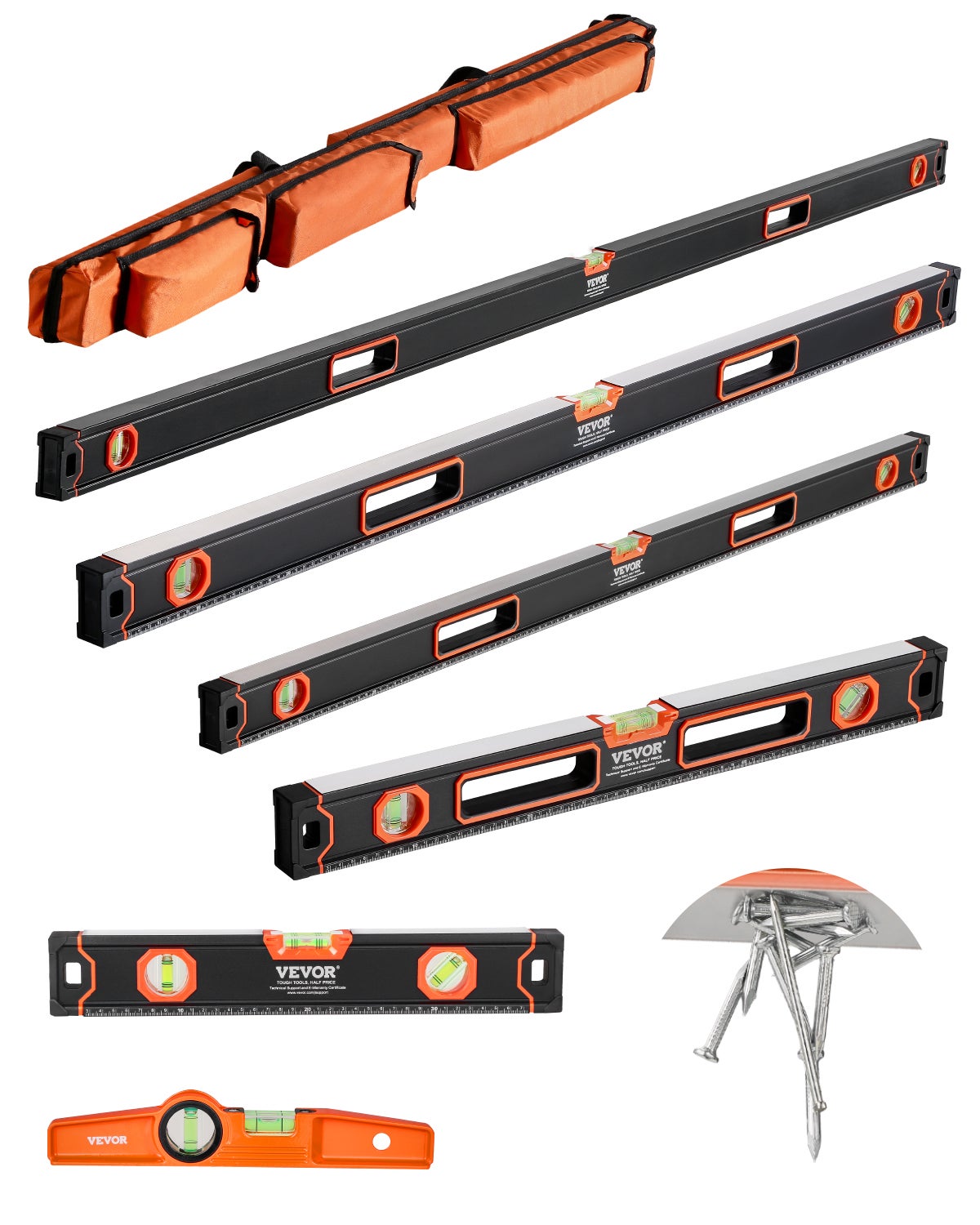 Niveau Torpille 6 Pièces, Niveaux Magnétiques 78/48/32/24/16/10 pouces ...