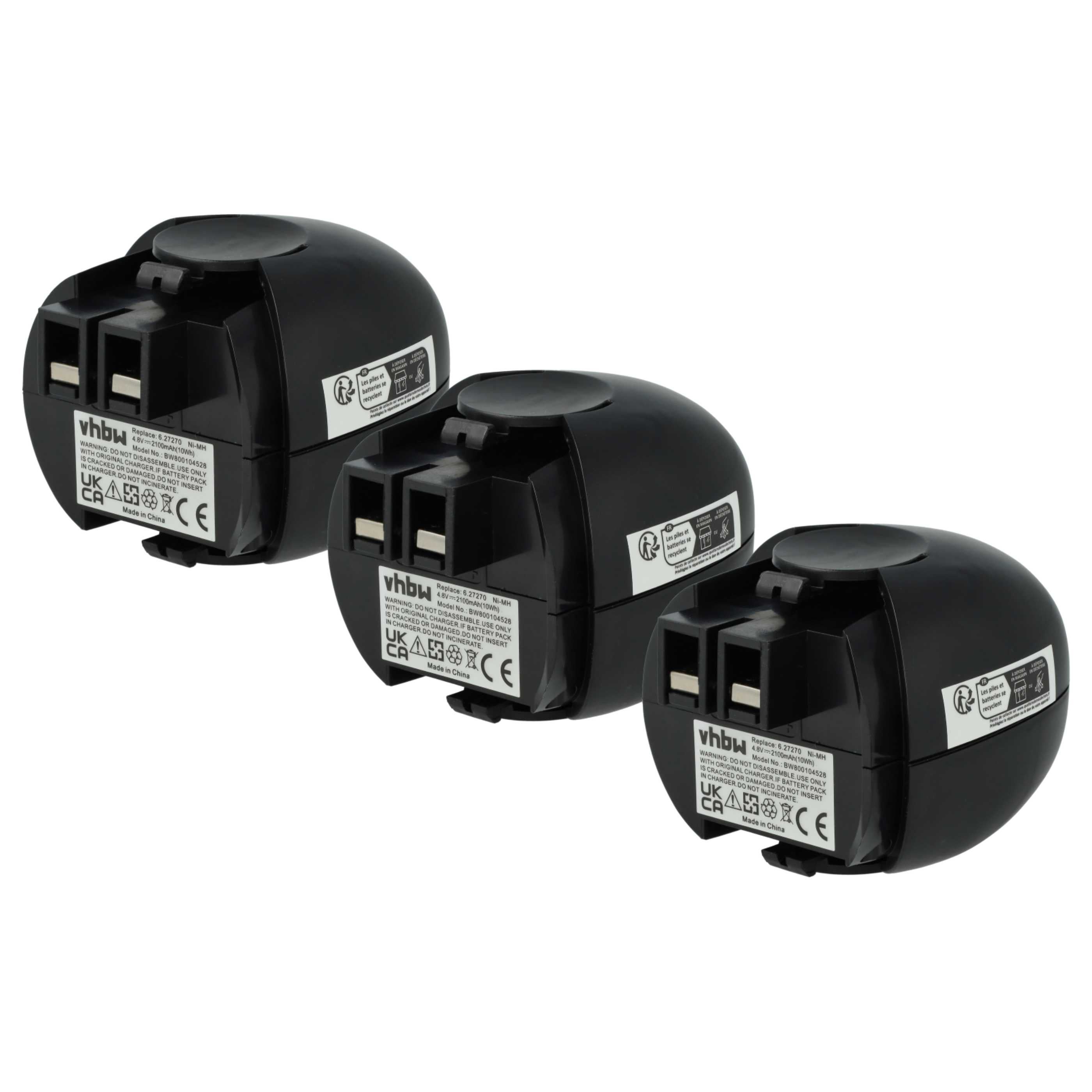 Vhbw 3x Batteries compatible avec Würth Master 0700851 outil électrique ...
