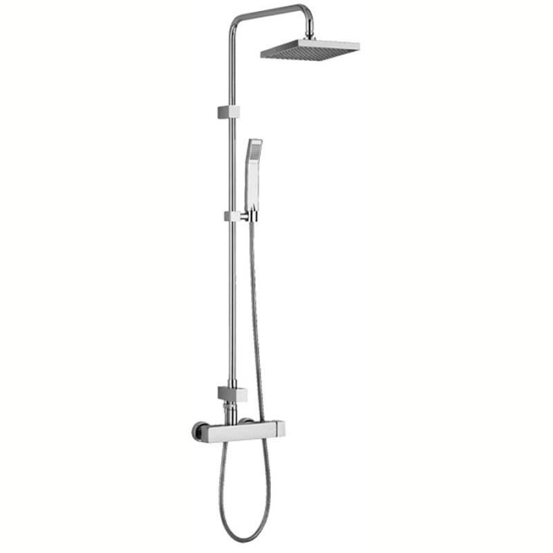 Colonne de douche fixe Paffoni Level Plus ZCOL607CR | Leroy Merlin