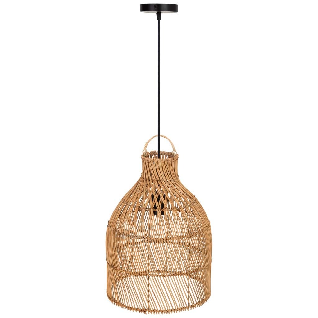 Lampe en rotin brun D30 x H40 | Leroy Merlin