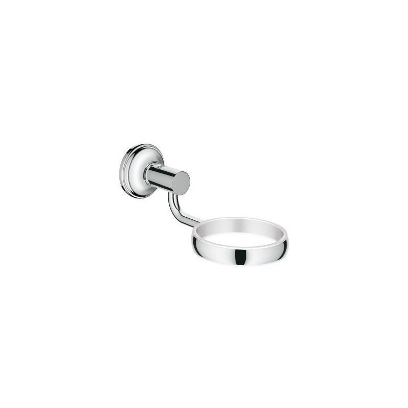 Grohe ESSENTIALS AUTHENTIC - Support verre à dent ou savon (40652001 ...