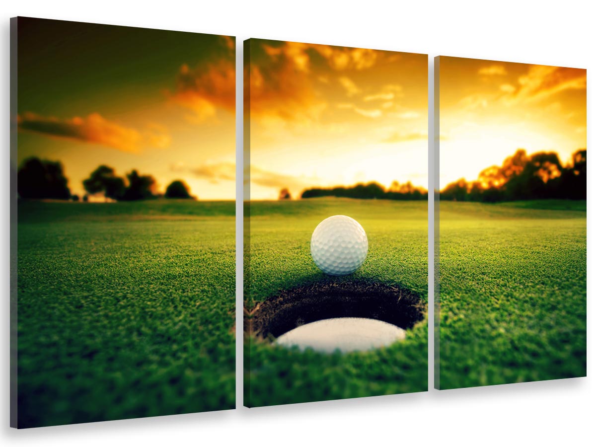 Tableau triptyque deco golf perfect par - 90x60 cm | Leroy Merlin