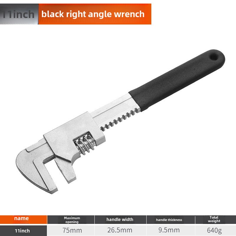 Clé à molette ajustable F-type ouverte large, multifonctionnelle angle ...