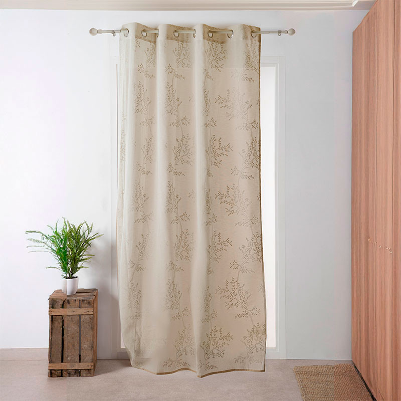 Cortina Visillo Ollaos Confeccionado Irena (Beige - 140x265cm) RUFINO ...