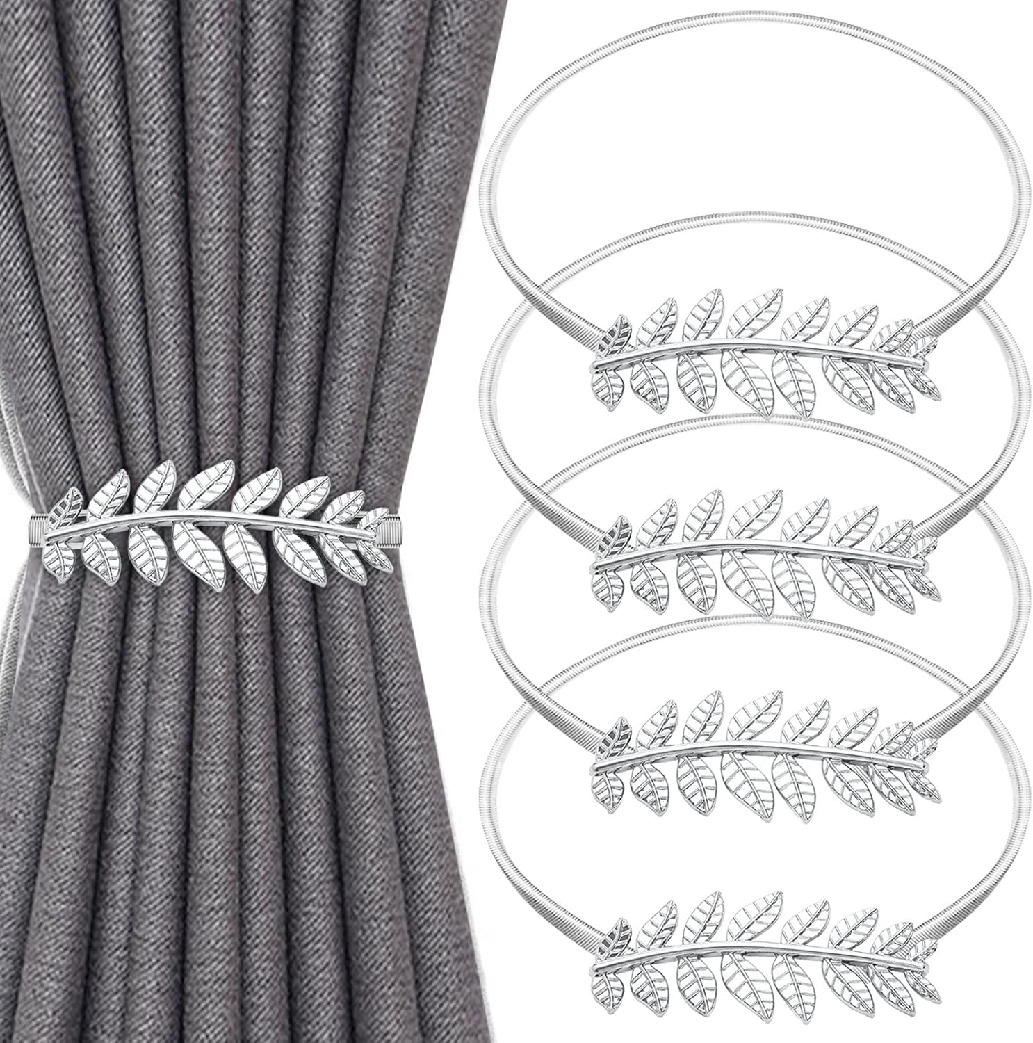 Lot de 4 Embrasse pour Rideaux, Attache Rideau Strass en Forme de ...