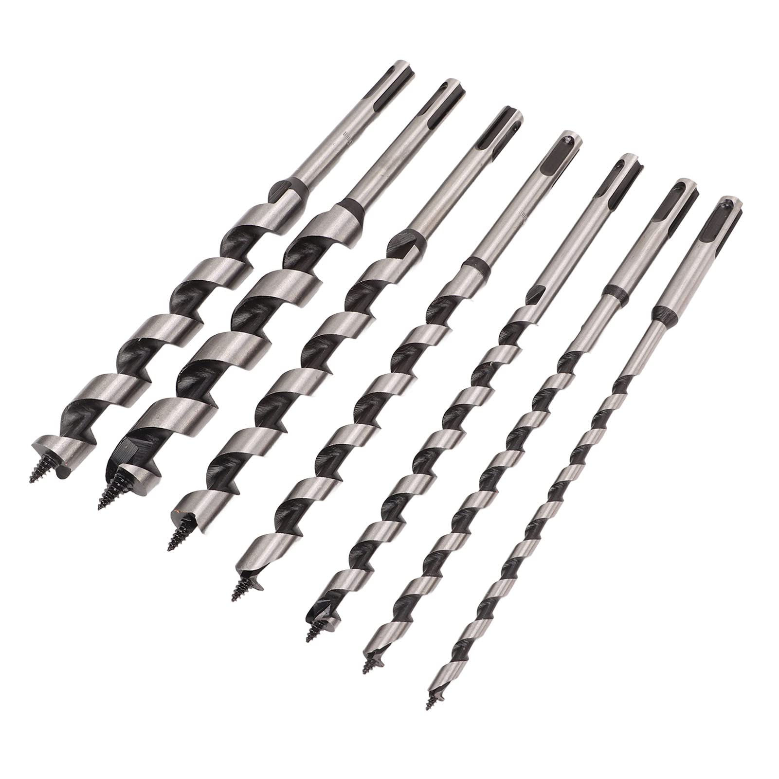 Juego de 7 brocas de barrena de acero al carbono con vástago hexagonal ...