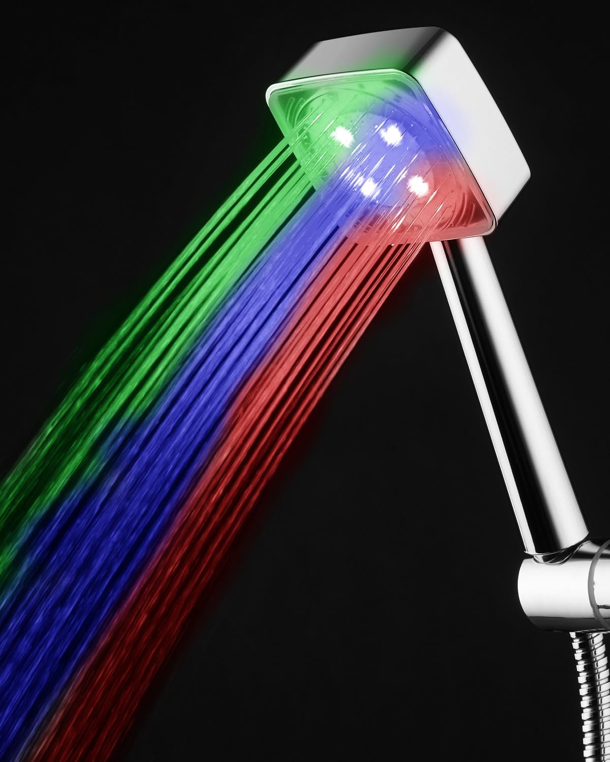 Pommeau de Douche LED, Pomme de Douche Lumineux, LED Douchette avec 7 ...