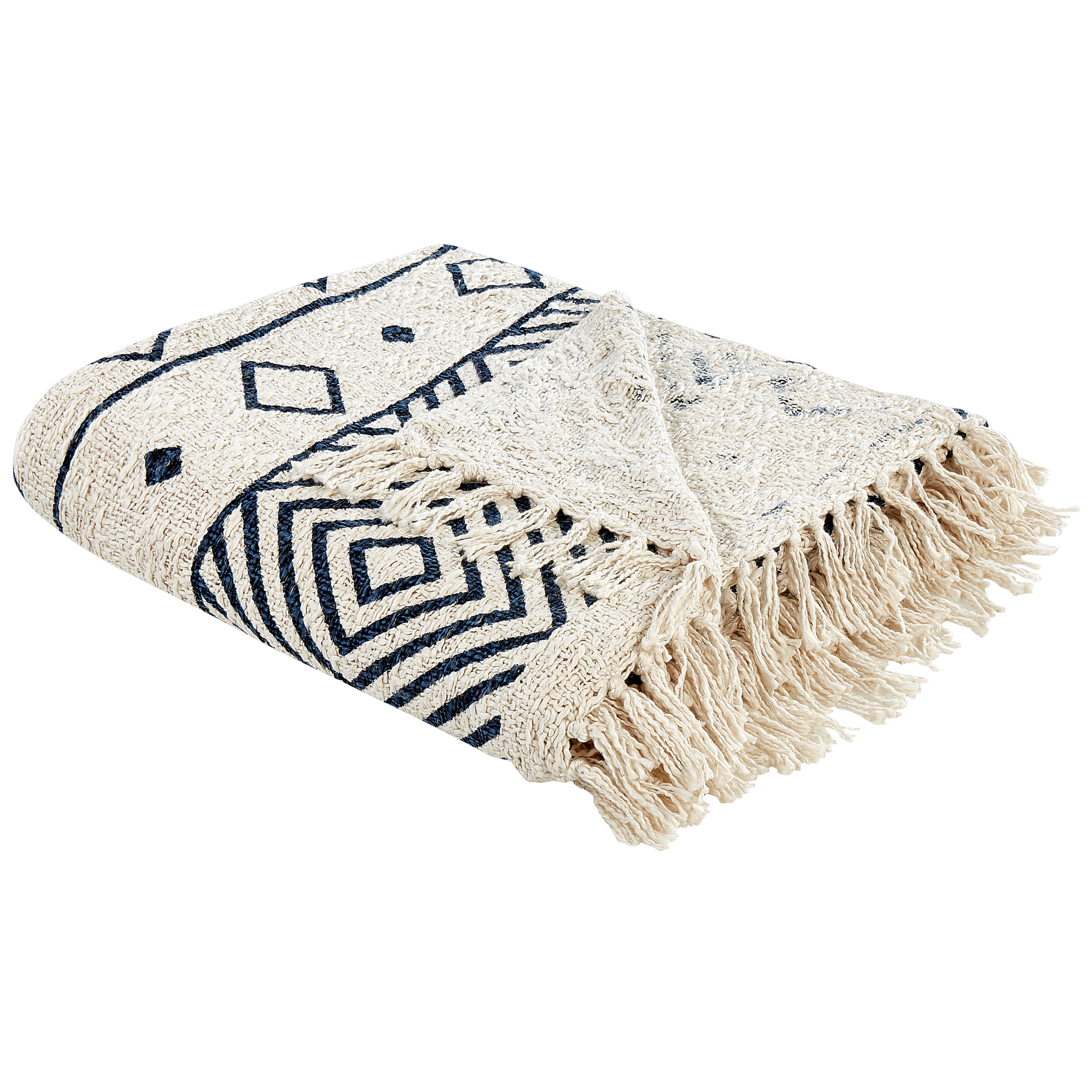 Couverture NAJUY Coton 220 x 240 cm Beige | Leroy Merlin