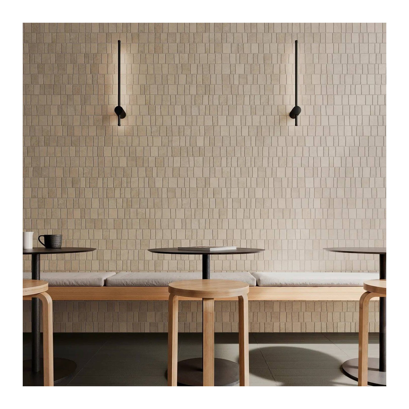 Carrelage grès cérame effet graphique TRENCADIS - Guell 28x7 cm Rila ...