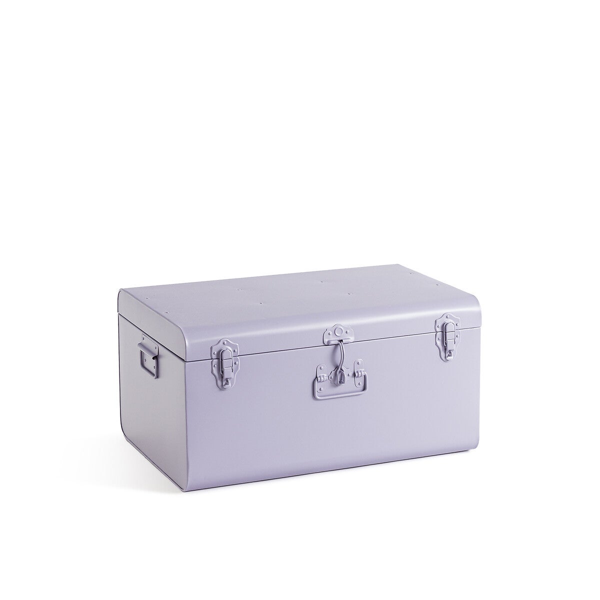 Malle de rangement en métal acier, Masa - Mauve - taille unique | Leroy ...