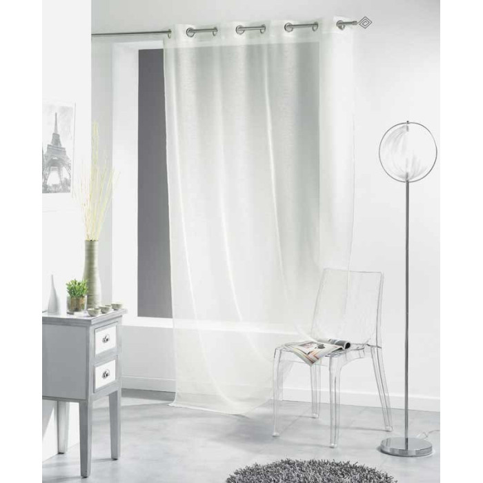 Rideau Voilage "Lisséa" 140x240cm Naturel | Leroy Merlin