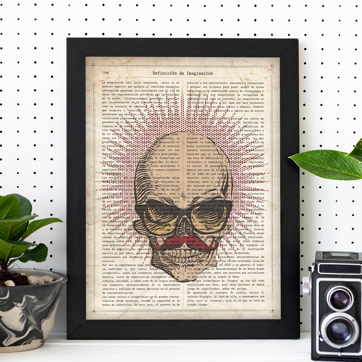 Poster De Calavera Con Bigote. Láminas De Calaveras. Decoracion De ...