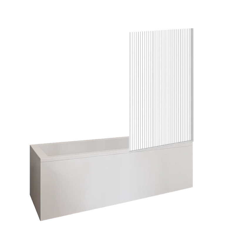 Baignoire droite DURAVIT D-Code 170 x70 cm + Pare bain droit AURYS ...