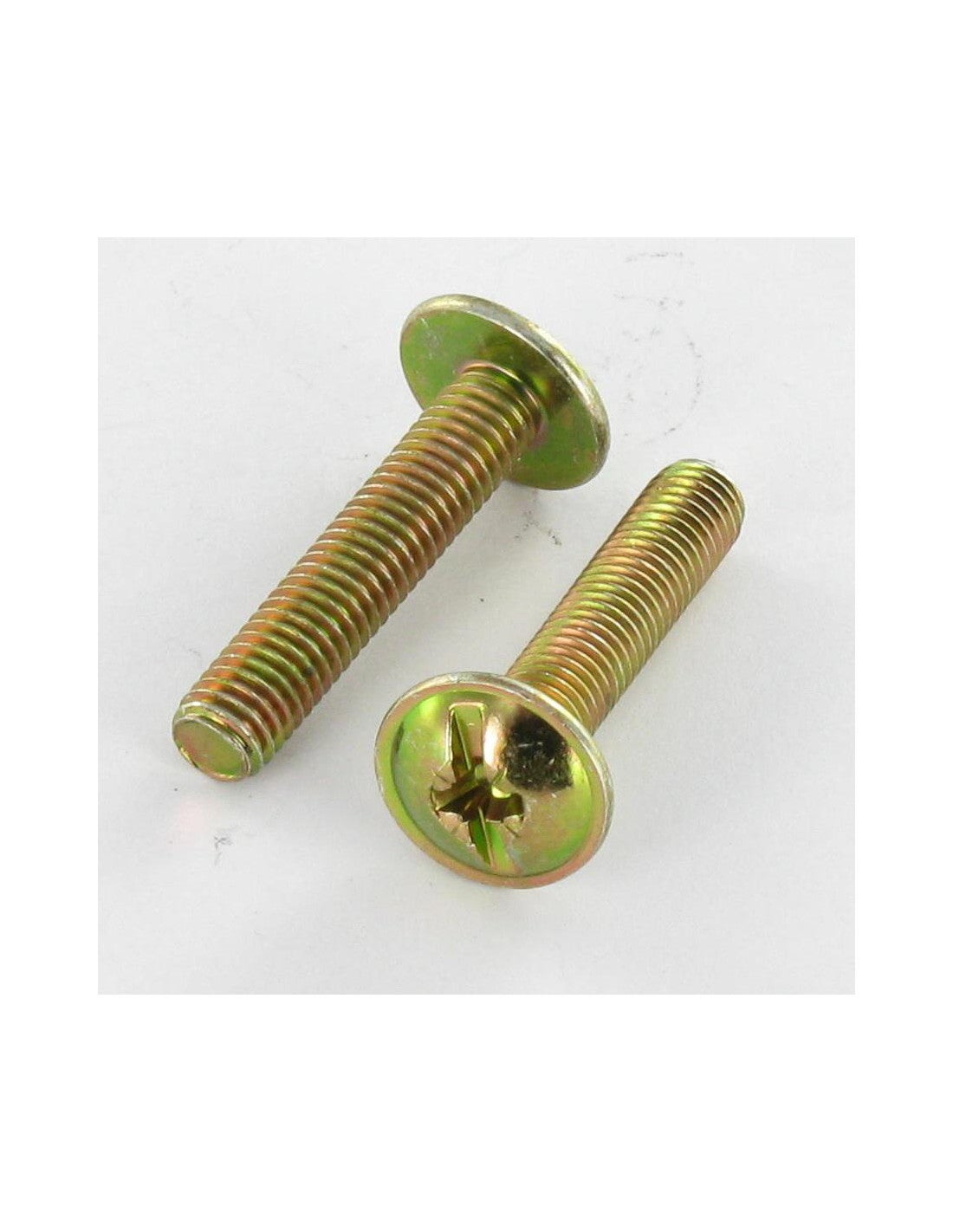 Vis Poelier tête ronde large TRL POZI et fendu M5X25 Bichromaté-500 ...