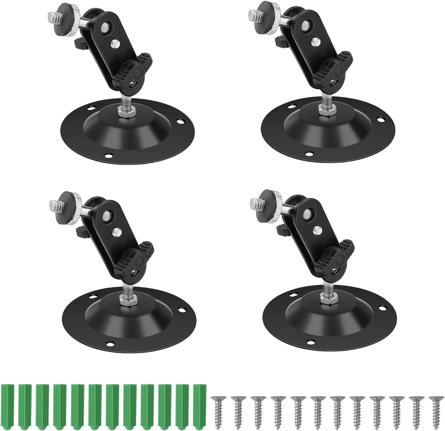 Support Camera, 4 Pièces Support de Fixation Murale Caméra Intérieure ...