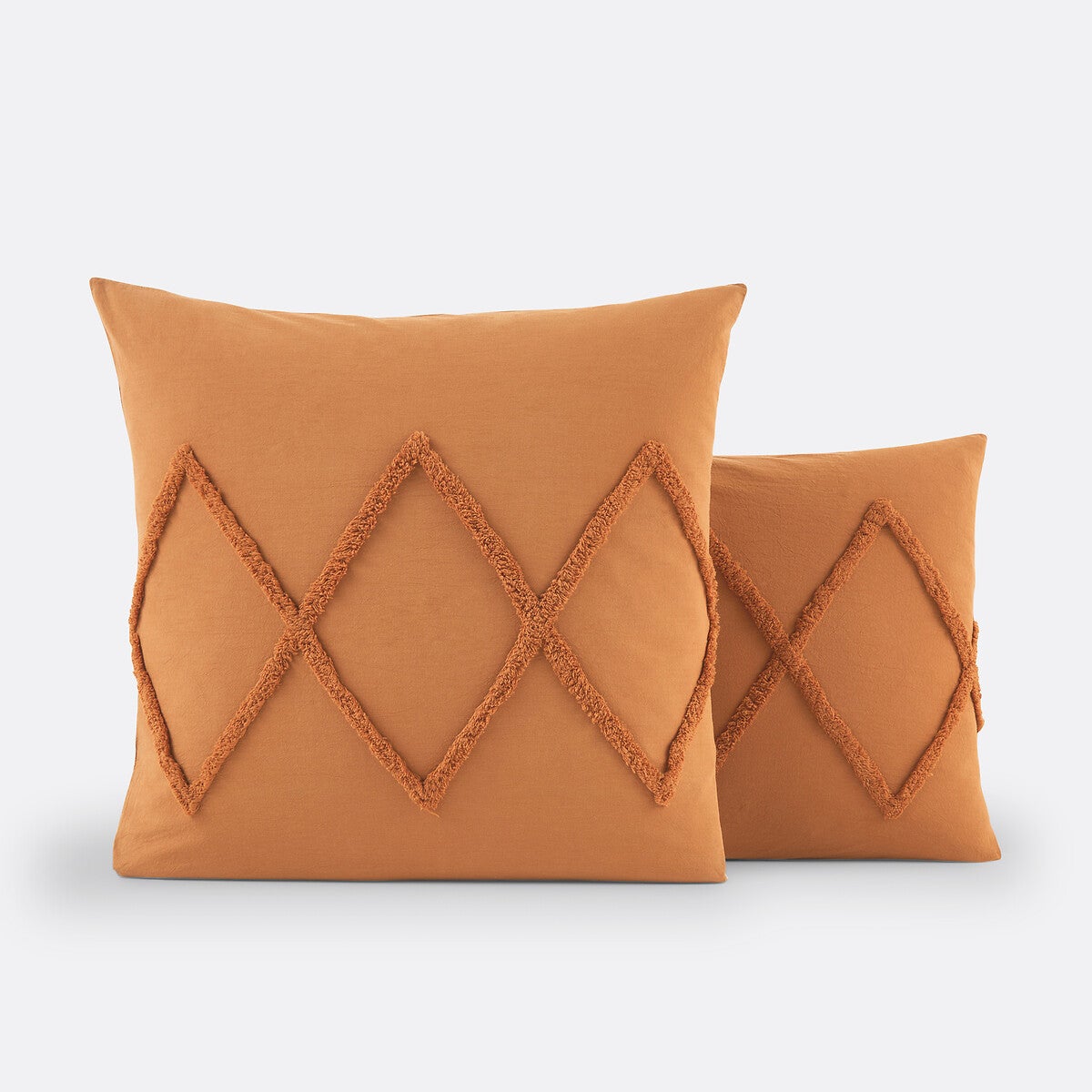 Taie d'oreiller en coton, Assa caramel - Caramel - 63 x 63 cm | Leroy ...