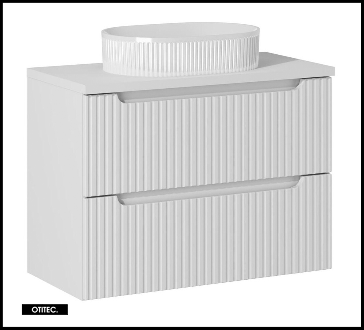Mueble bajo lavabo de 80 cm - Con lavabo para colocar - Con Plan ...
