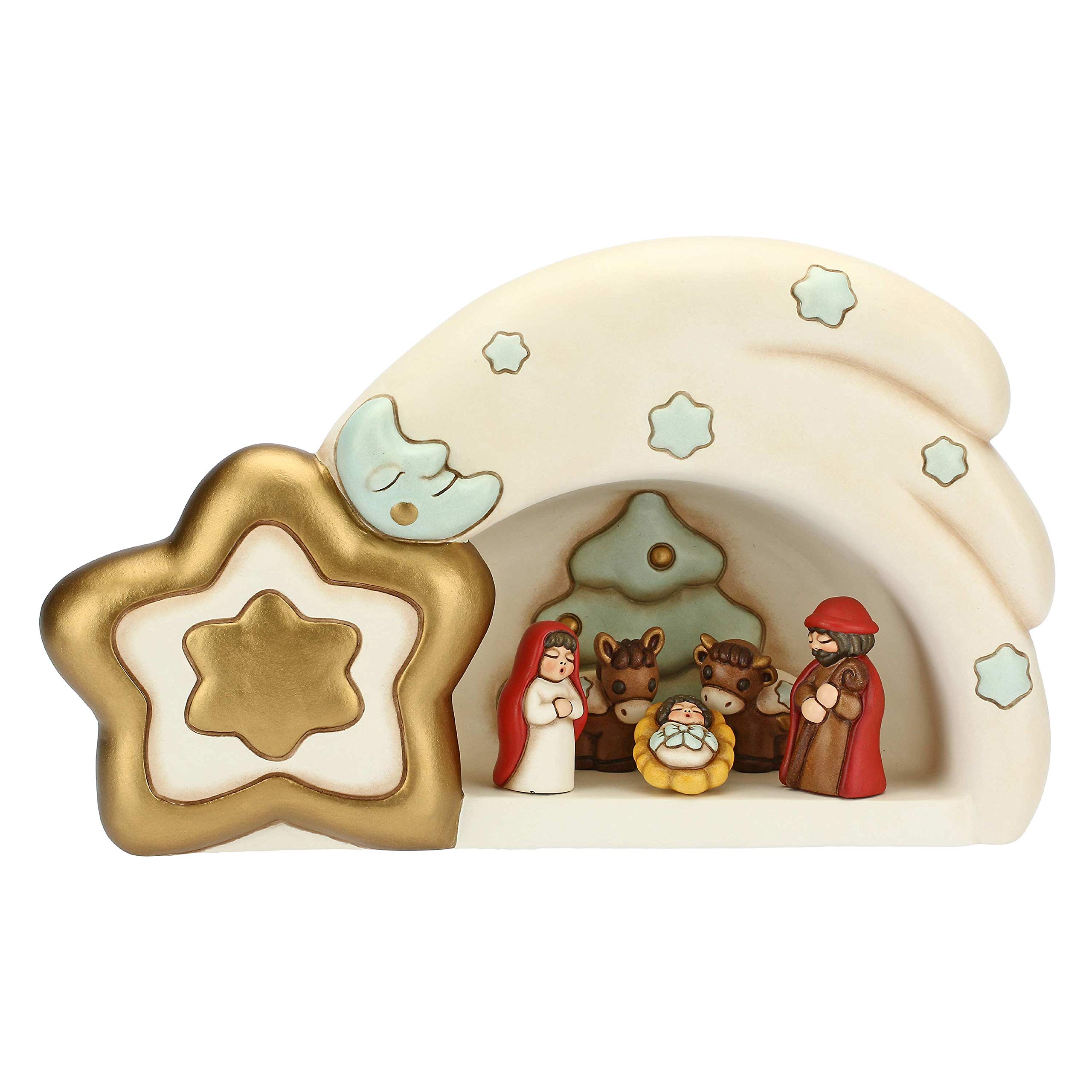 THUN - Mini Presepe Classico 2019 con Capanna Grande a Stella Cometa ...