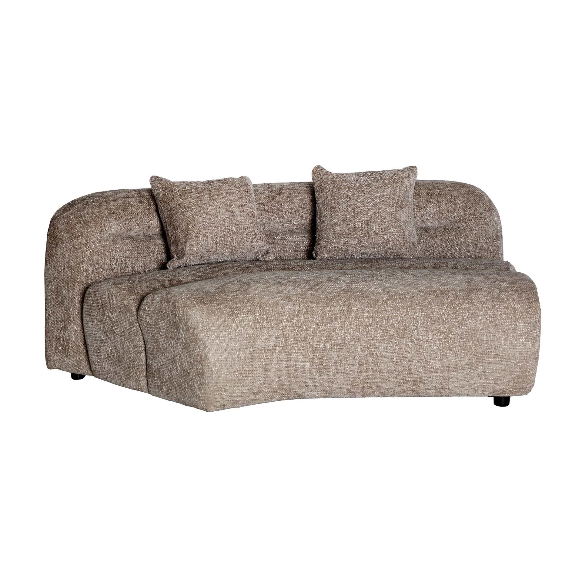 Canapé modulable en polyester gris 167x102x75 cm | Leroy Merlin