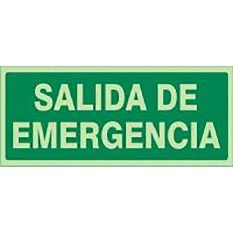 Señal 1036 plast.420x210sal.emerglum. salida de emergencia (letra ...