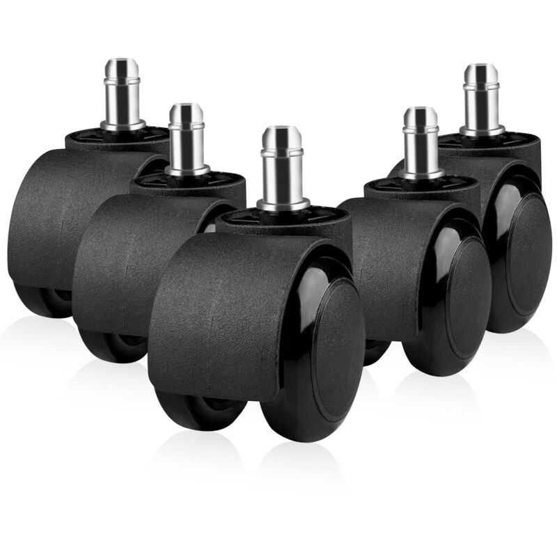 5 pièces roulette chaise de bureau 11mm x 22mm 360° Rotation pour jeu ...