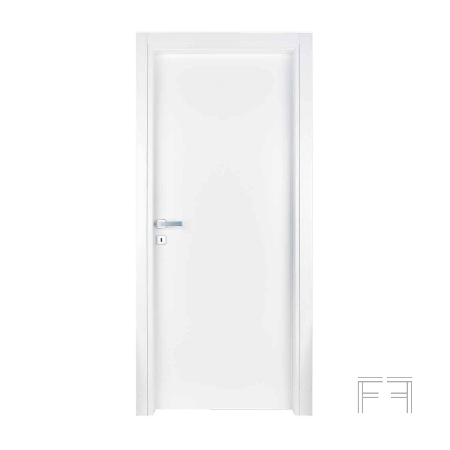 Porta interna battente Roma bianca - reversibile - L80 x H210 | Leroy ...