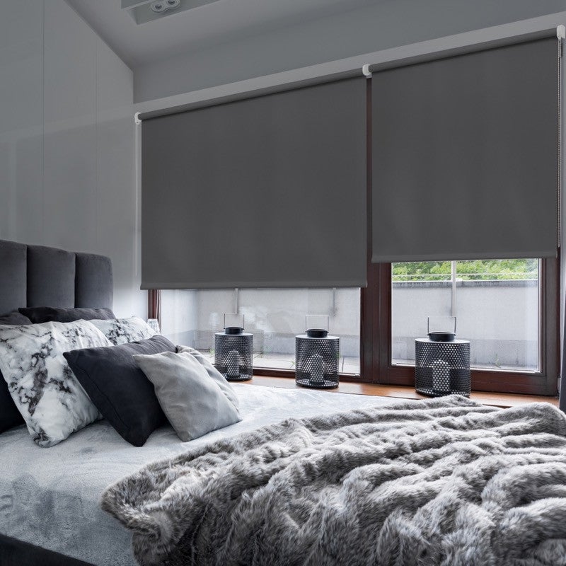 Tende a rullo Oscuranti Da Interno, Grigio grafito 160X250 | Leroy Merlin