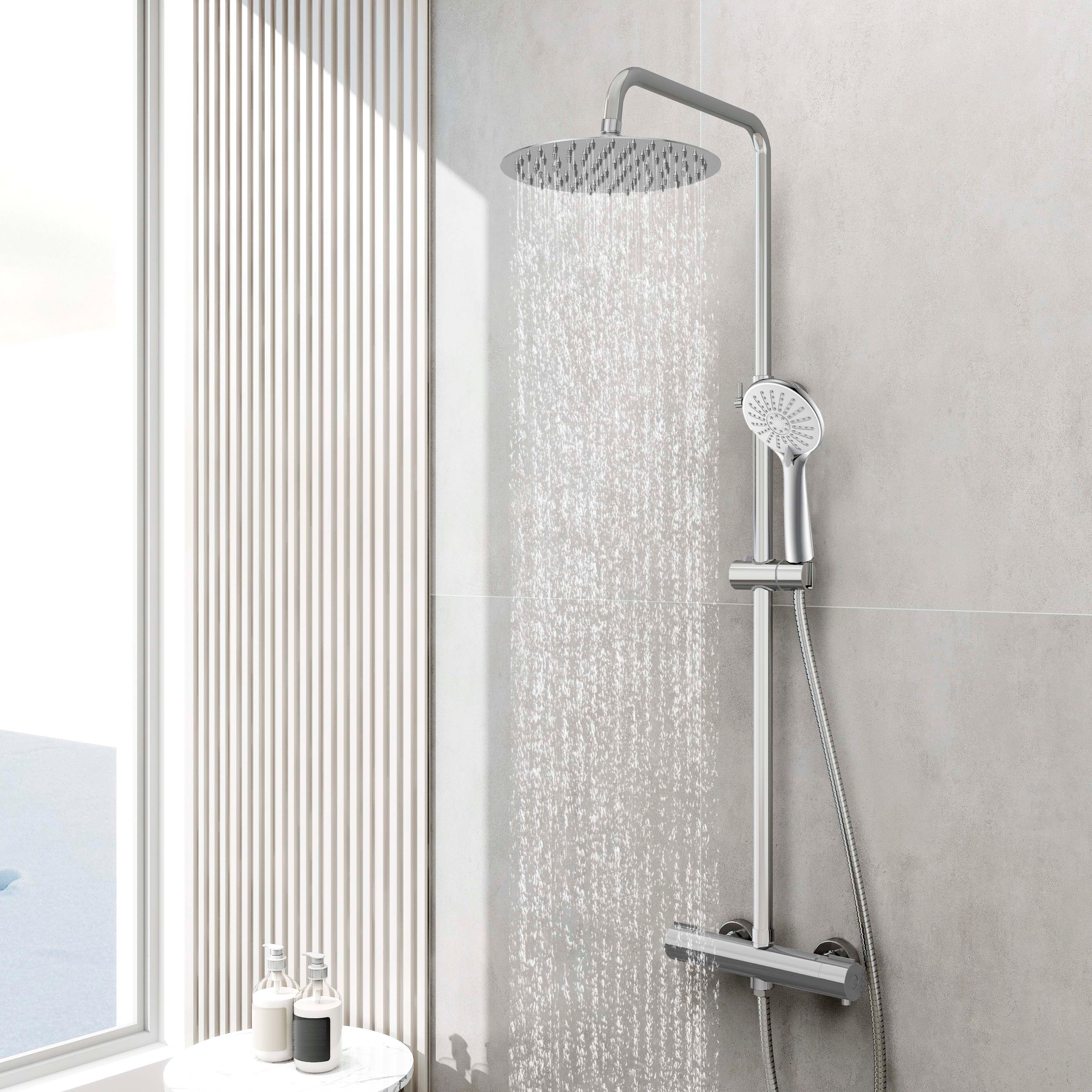 AICA Colonne de douche thermostatique, set de douche système de douche ...