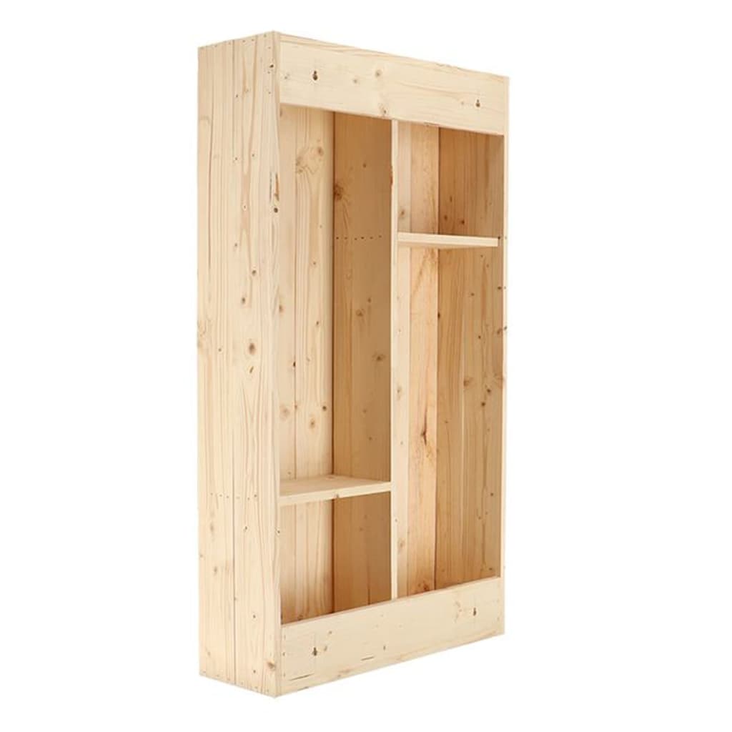 Maison Exclusive - Mesa de bar de pared con estante abatible L natural ...