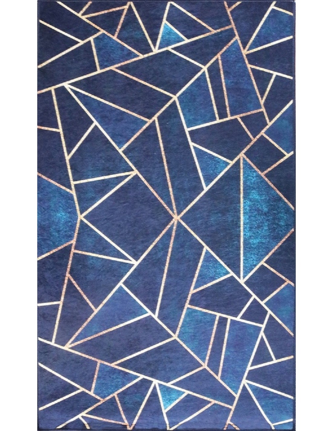 Tappeto Grafic Blu Dorato - 120x180 | Leroy Merlin